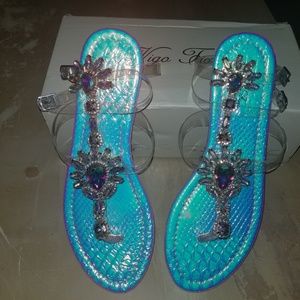 Shoes | Vigo Fiore Gladiator Jeweled Sandals | Poshmark